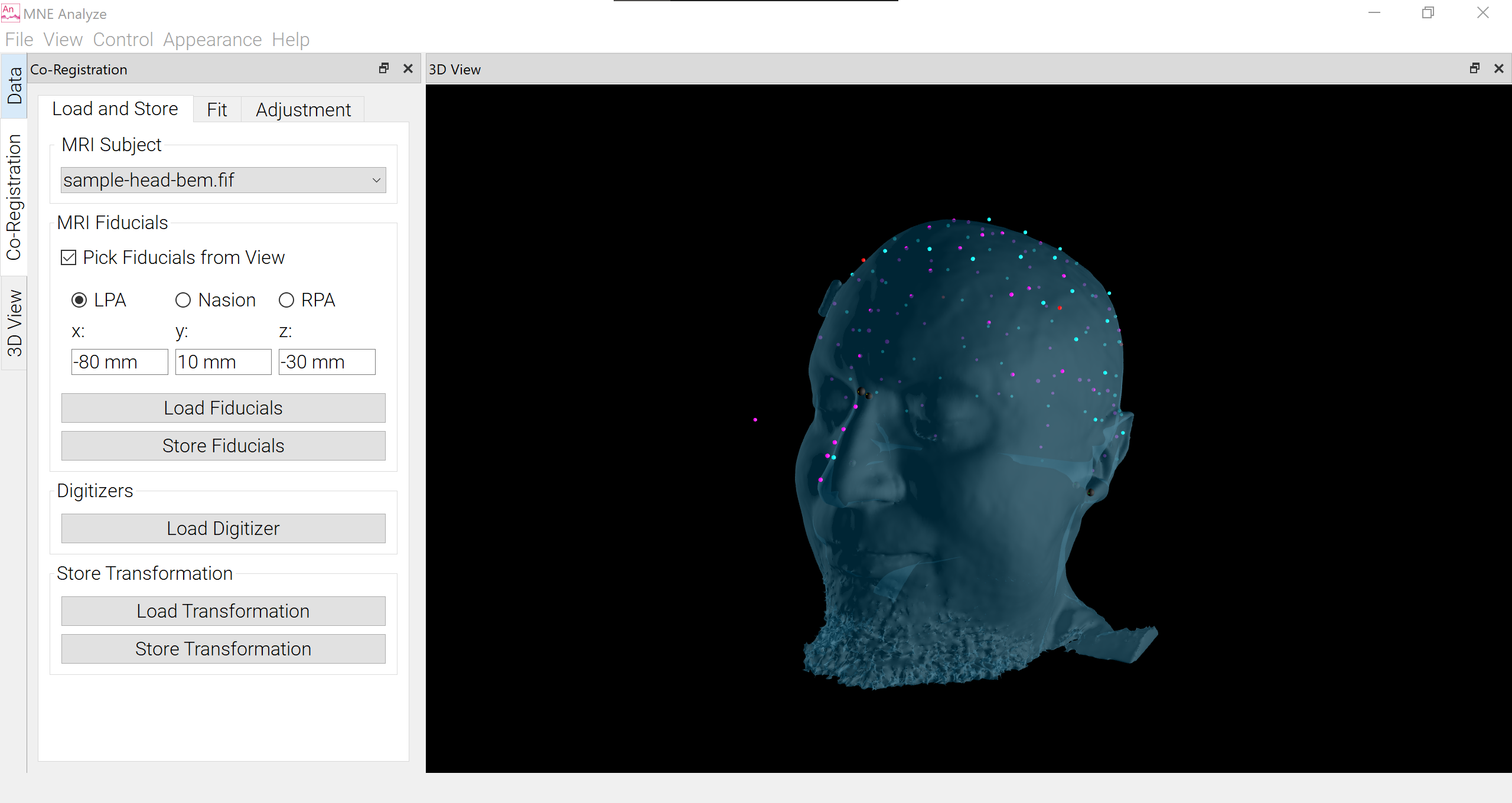 Co-Registration - MNE-CPP